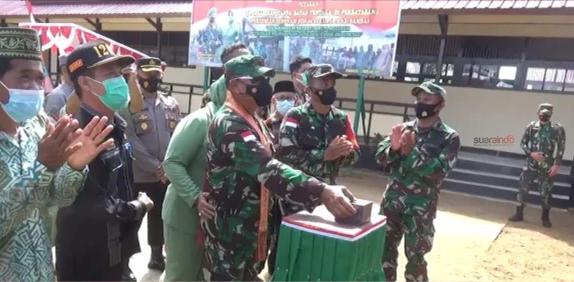 Danrem 121/ABW Resmikan SDN 06 Sebawi B, Sambas – SuaraIndo.id